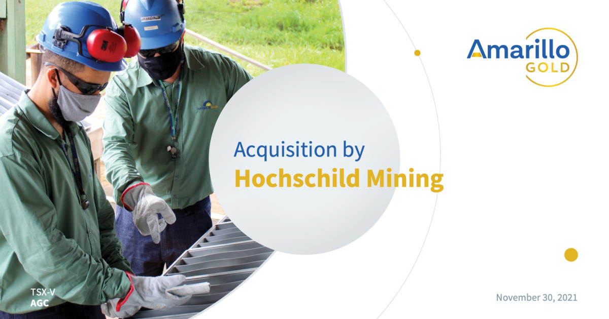 AMARILLO GOLD | Acionistas aprovam acordo com a Hochschild | Brasil Mineral