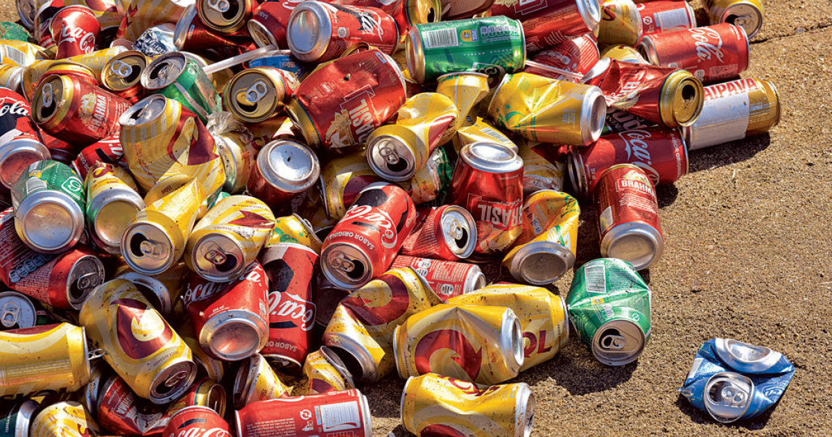 LATAS DE ALUMÍNIO | Reciclagem alcança 98,7% em 2021 | Brasil Mineral