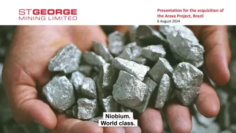 NIÓBIO | St George Mining Limited obtém aval para tocar projeto Araxá ...